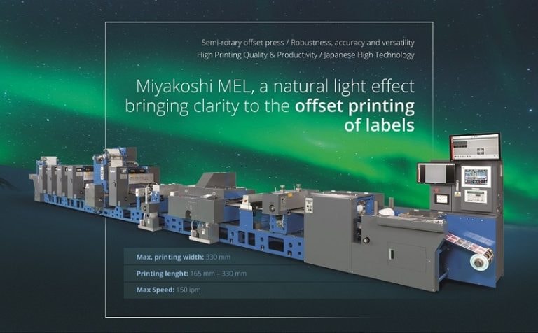 The Miyakoshi MEL (Semi-rotary UV Offset Press) available from today to ...